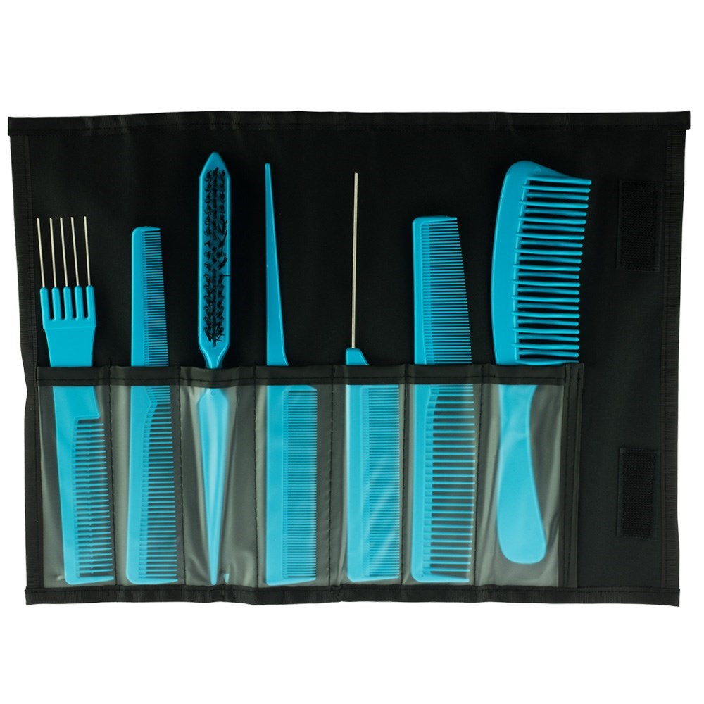 Salon Smart Folding Comb Set Teal - i-glamour.com